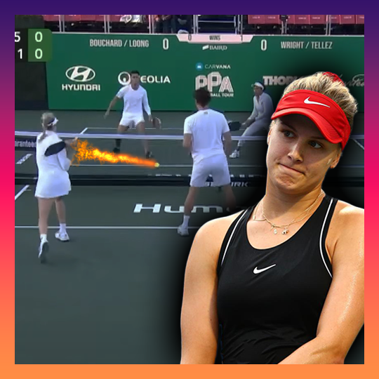 Genie Bouchard's Debut Pickleball Fail: Worst Shot Compilation – Banger ...